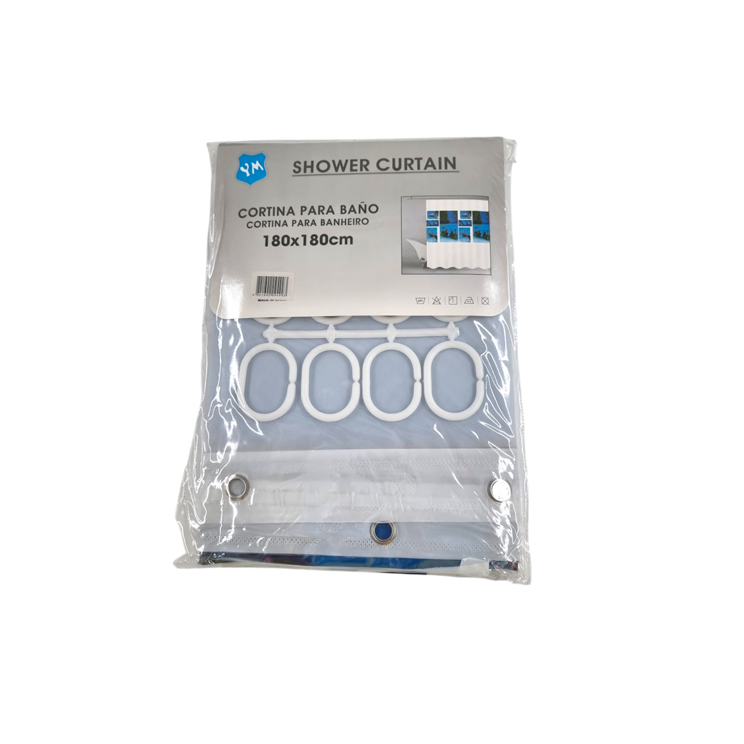 Perdea P/u Baie 180*180cm 12 Inele купить в интернет магазине Сleber ...